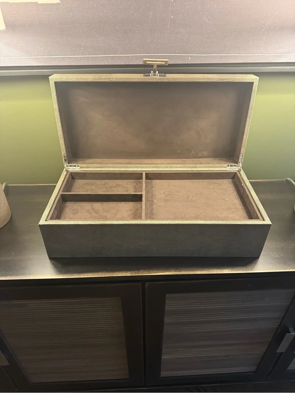 Accents | Modern Gray Table Lamps And Matching Storagedisplay Box With ...